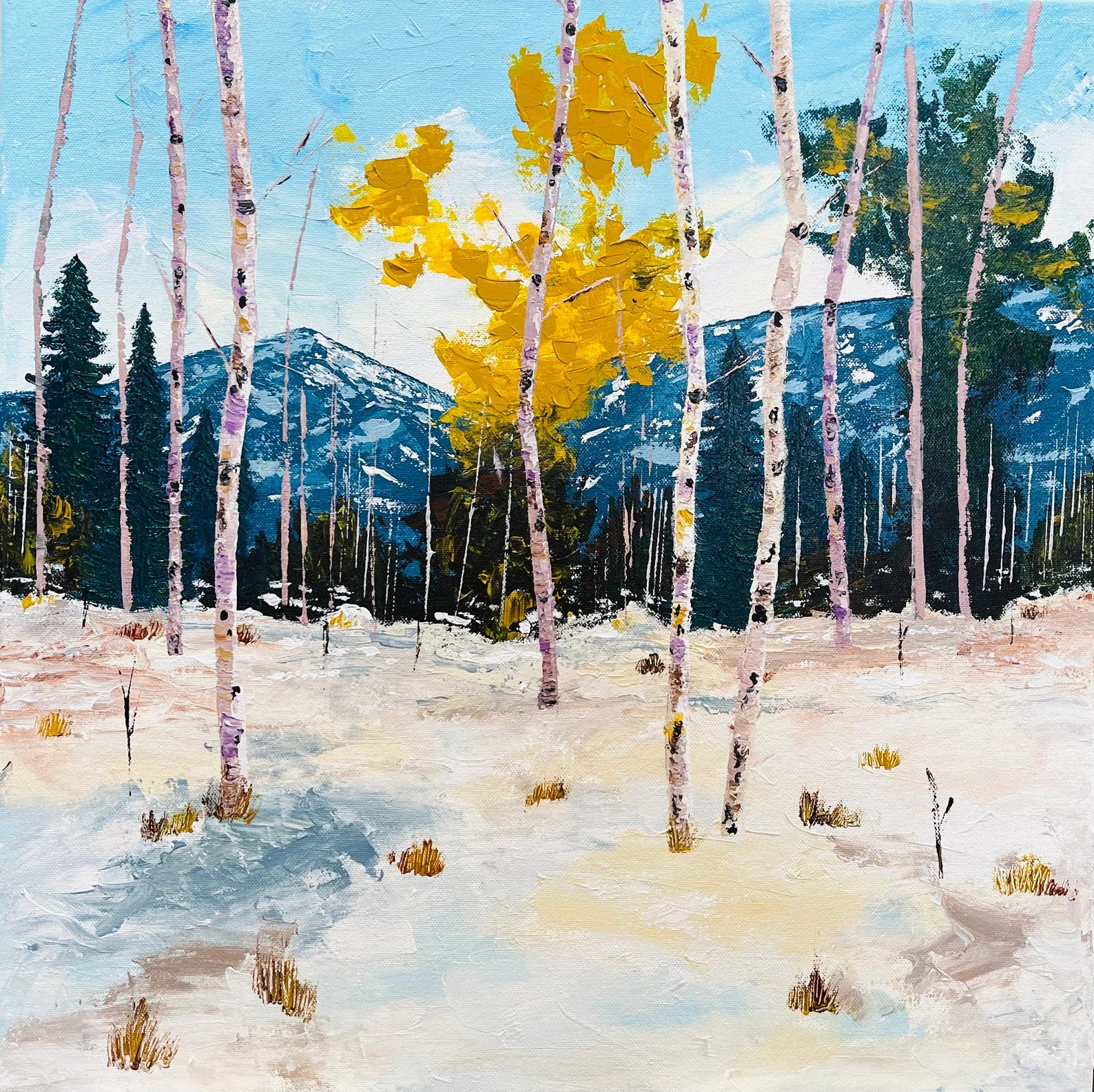 Nisha Ghela | Colorado Landscape Artist | Aspen Tree Paintings – Nisha ...